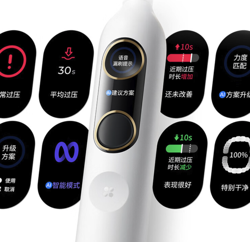 usmile 笑容加数字牙刷Y20 Pro预约：骨传导提醒，升级双屏双按键_腾讯新闻