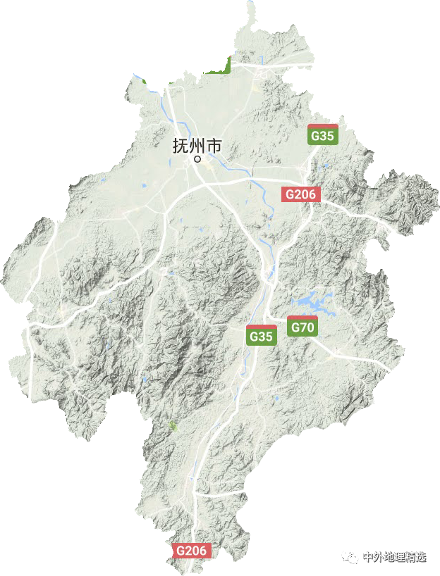江西省地形图高清版大图，江西省各地级市地图腾讯新闻 0707