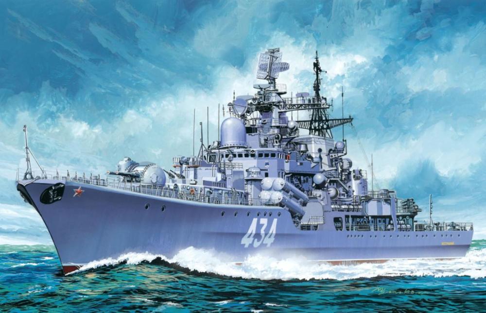 现代级驱逐舰，从主力战舰到火力支援舰的转型，双管130毫米舰炮就是为陆地支援而生_腾讯新闻