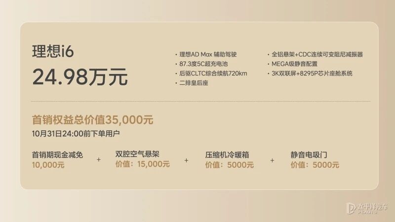售24.98万起，理想i6上市！5C超充＋纯电续航720km，能否再创L6销量神话？_腾讯新闻