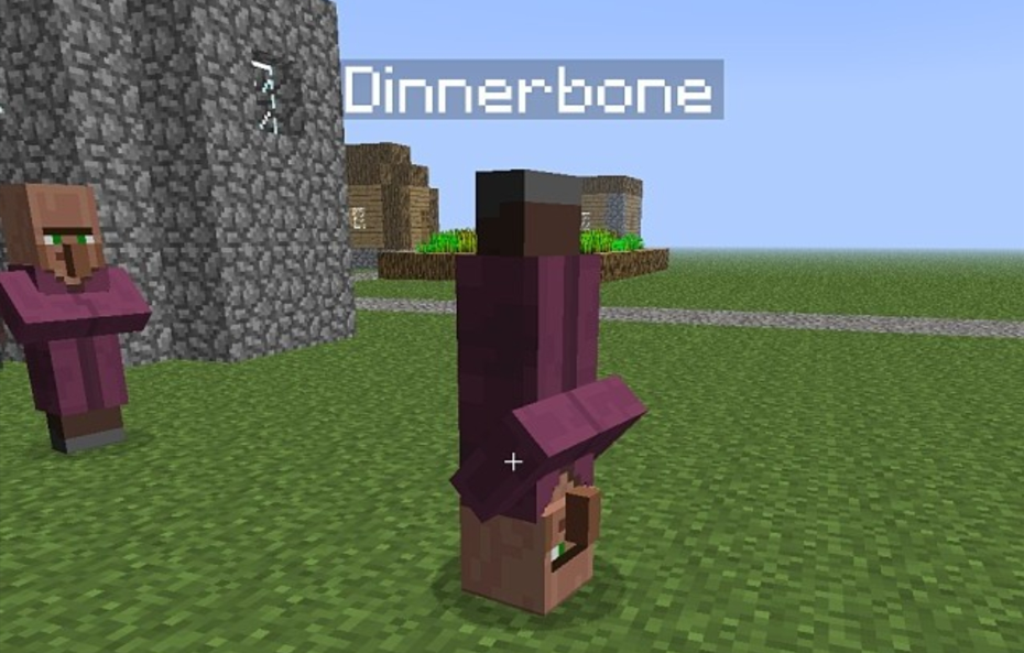 《我的世界》看完笑死：万物皆可Dinnerbone！_腾讯新闻