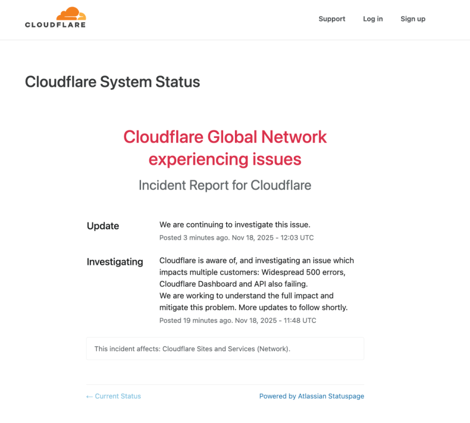 Cloudflare 收购 Replicate 之余，还挂了一波，导致 X、ChatGPT 瘫痪..._腾讯新闻