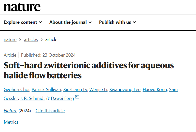 两性离子，登上Nature!_腾讯新闻