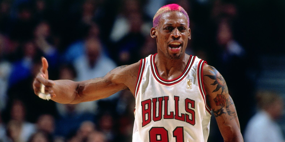 NBA人物志：罗德曼，篮板王的职业生涯高光时刻_腾讯新闻