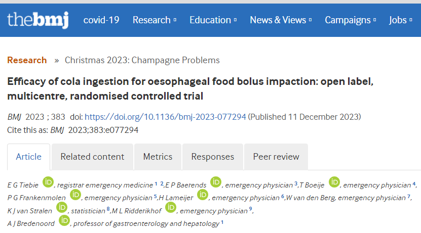 胸痛、吞咽困难，医生处方竟是喝可乐？BMJ 揭示这种创新疗法新进展_腾讯新闻