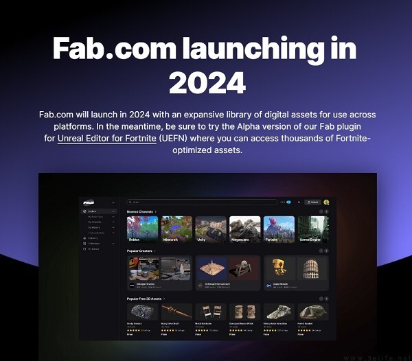 Epic即将推出数字商城Fab，用于代替虚幻商城_腾讯新闻