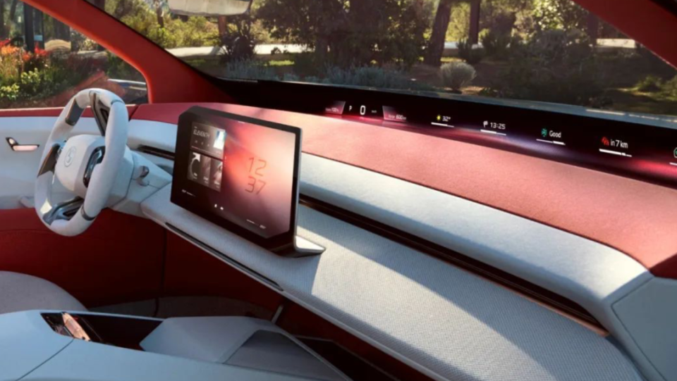 小米YU7内饰曝光：碳纤维方向盘，P-HUD首次显露真容！_腾讯新闻