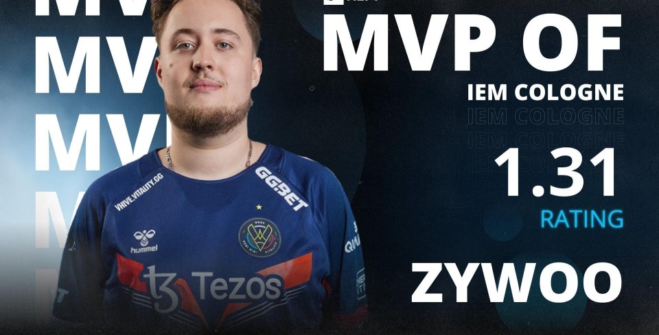 TOP1的含金量！ZywOo获得第20枚MVP奖牌，仅与s1mple相差一枚_腾讯新闻