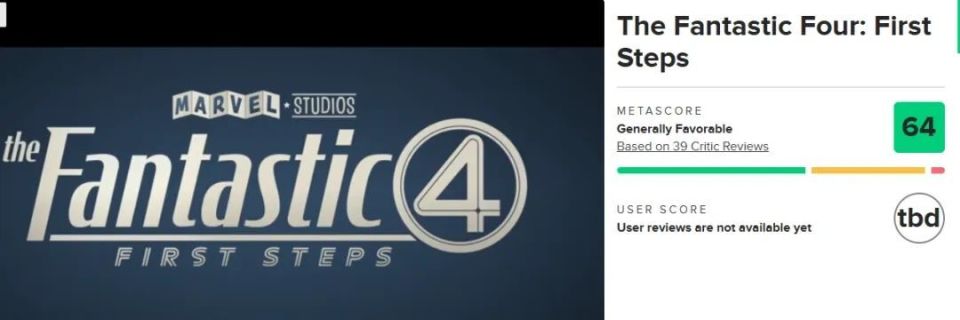 《神奇四侠：初露锋芒》评分解禁 M站64分 IGN7分_腾讯新闻