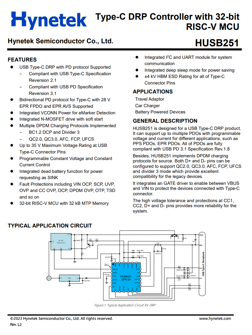 慧能泰推出HUSB251、HUSB268H、HUSB362三款RISC-V内核快充协议芯片_腾讯新闻