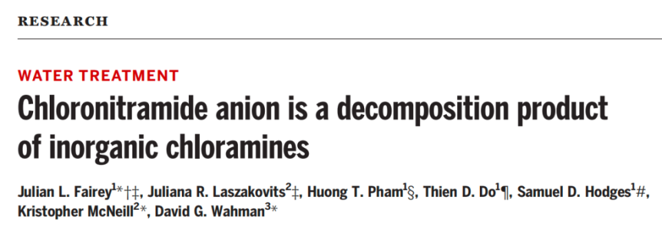 Science重磅：破解40年谜题，揭开自来水消毒产生的神秘化合物_腾讯新闻