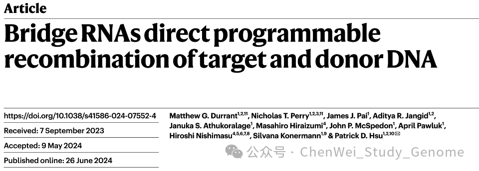 【陈巍学基因】视频 131：Bridge RNA 做基因编辑_腾讯新闻