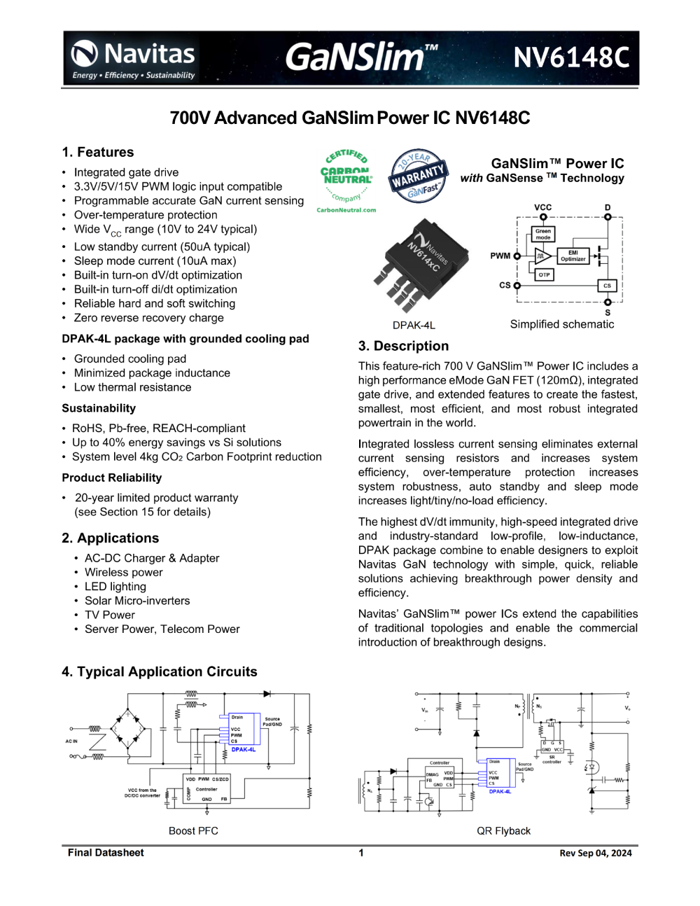 性能再突破！纳微推出五款DPAK-4L封装GaN功率IC_腾讯新闻