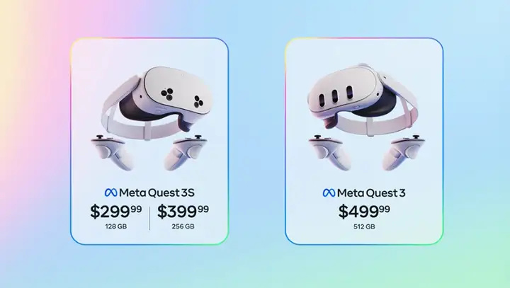 Meta Quest 3S正式发布，售价299美元起_腾讯新闻
