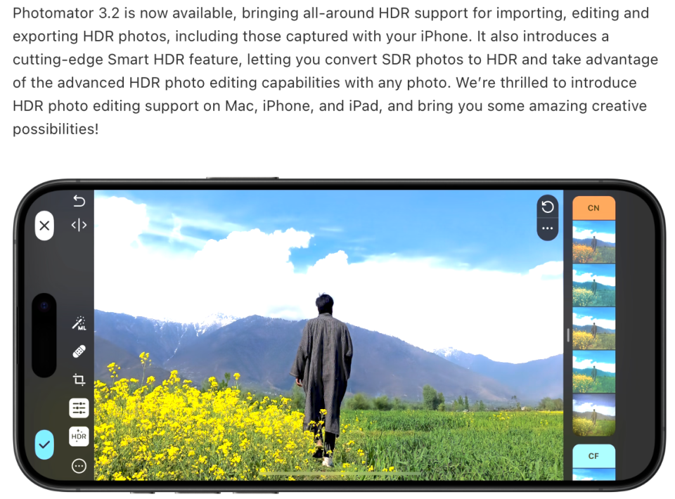 macOS/iOS 修图工具 Photomator 获推 3.2 版更新，可编辑HDR照片_腾讯新闻