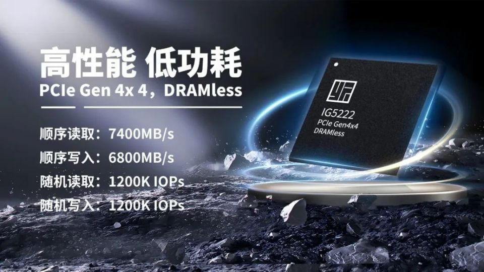 英韧新 SSD 主控 IG5222 首度亮相：PCIe 4.0×4，7400MB/s 顺序读_腾讯新闻