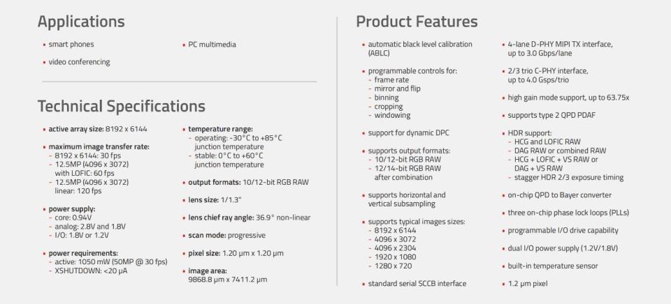 确认没有1英寸 豪威正式公布OV50K40/荣耀H9800传感器参数_腾讯新闻