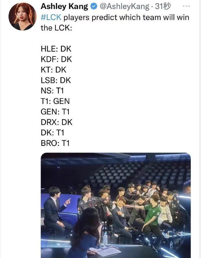 ShowMaker：在训练赛中感受到了T1的强势，我认为他们能够夺冠