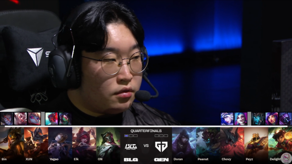 Bo5韩国队杀手？BLG两局吊打GenG拿到3个赛点！_腾讯新闻