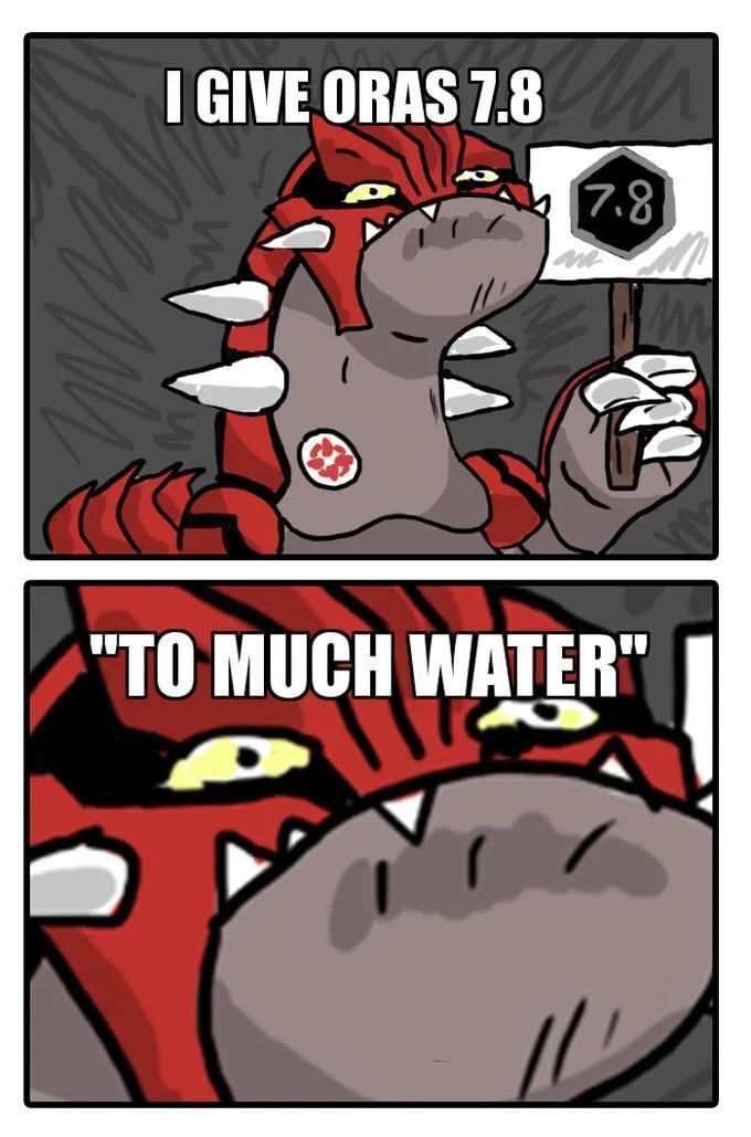 宝可梦官方玩梗IGN评价《ORAS》「Too much water」！_腾讯新闻