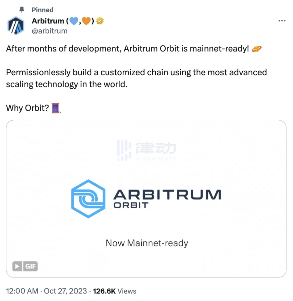 Arbitrum Orbit主网上线，强势入局Layer2 RaaS_腾讯新闻