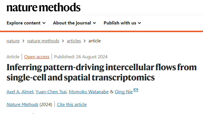Nature Methods | 从胚胎发育到疾病解析：FlowSig引领细胞间信号流动研究新方向_腾讯新闻