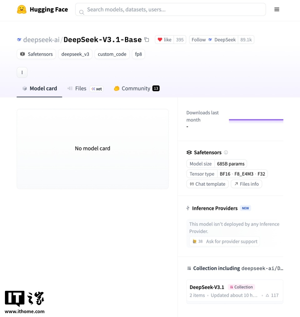 DeepSeek开源新模型V3.1：约685B参数，上下文长度拓展至128K_腾讯新闻