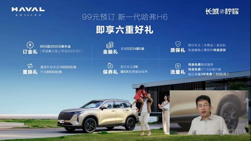 全新一代哈弗H6开启预售 搭载2.0T+9DCT 新增Hi4插混版_腾讯新闻