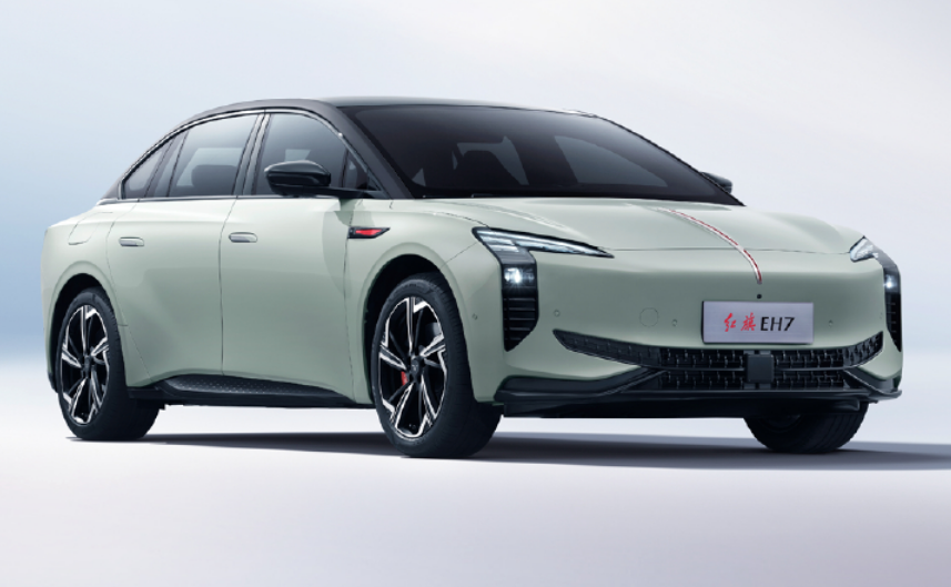 2025款红旗EH7纯电轿车起售价20.88万元 纯电续航达820km_腾讯新闻