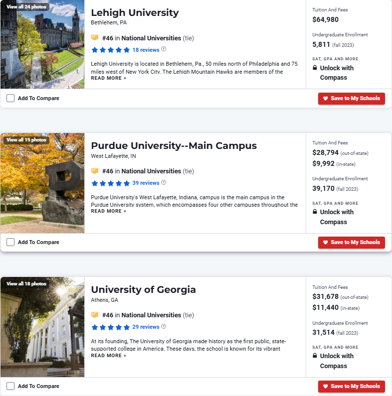 爆！2025 U.S.News全美大学排名！宾大、布朗排名纷纷下降，NYU重回Top30！_腾讯新闻