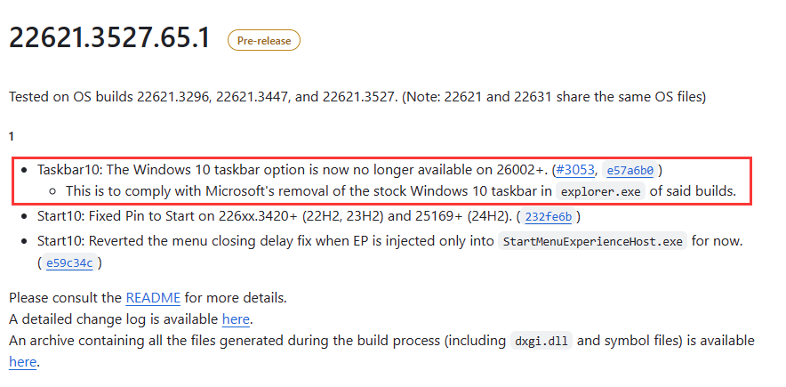 真的要凉了！ExplorerPatcher证实无法修改Windows 11 24H2任务栏_腾讯新闻