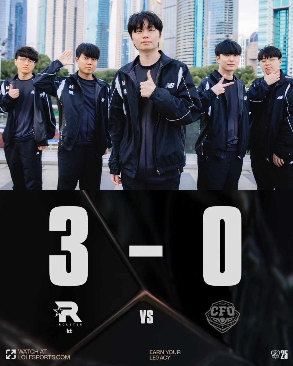 全胜之姿挺进四强！KT 3-0横扫CFO，四强将对阵GEN_腾讯新闻