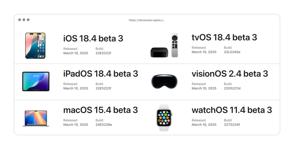 苹果发布iOS18.4 Beta3测试版，iOS 18.3.2正式版推送在即_腾讯新闻