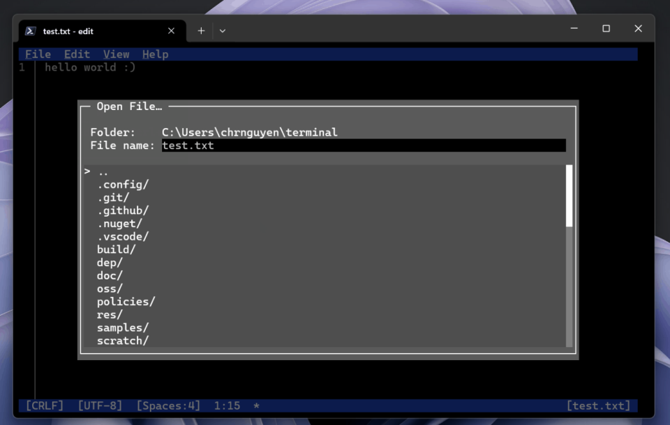 微软推出现代重制版 MS-DOS Edit 编辑器：Rust 编写、205KB 体积_腾讯新闻