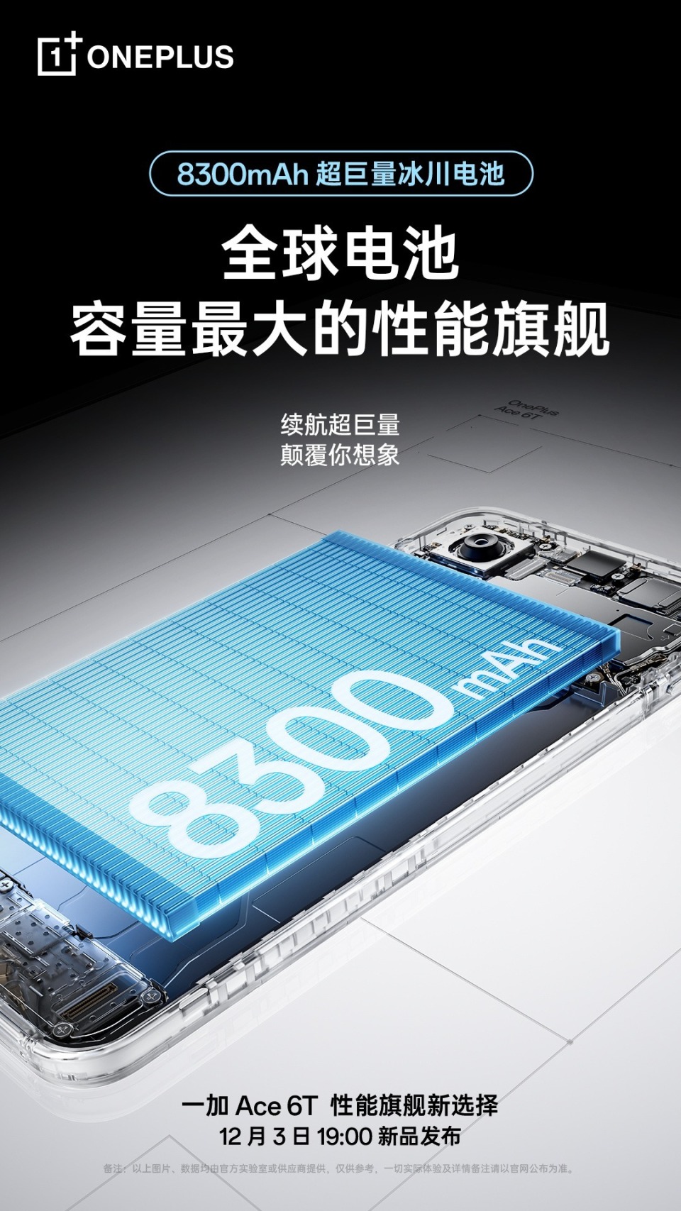 全球首发8300mAh！一加 Ace 6T成为电池最大性能旗舰_腾讯新闻