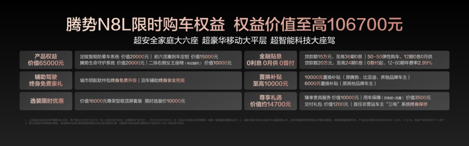 腾势N8L： 29.98万起 问界M8、乐道L90迎来最强对手？_腾讯新闻