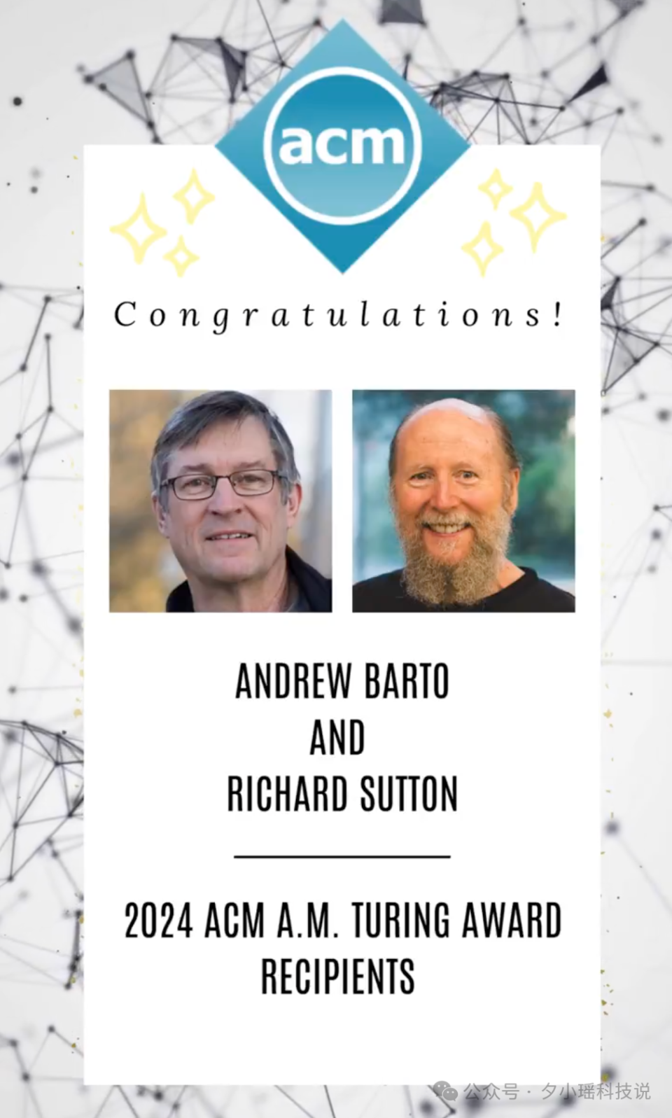 2024图灵奖揭晓！强化学习之父Richard Sutton与导师Andrew Barto荣膺桂冠_腾讯新闻