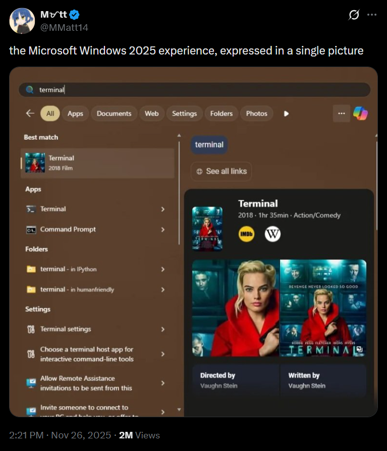 微软Win11搜索功能迎大更新：输入两个字母就能找到文件_腾讯新闻
