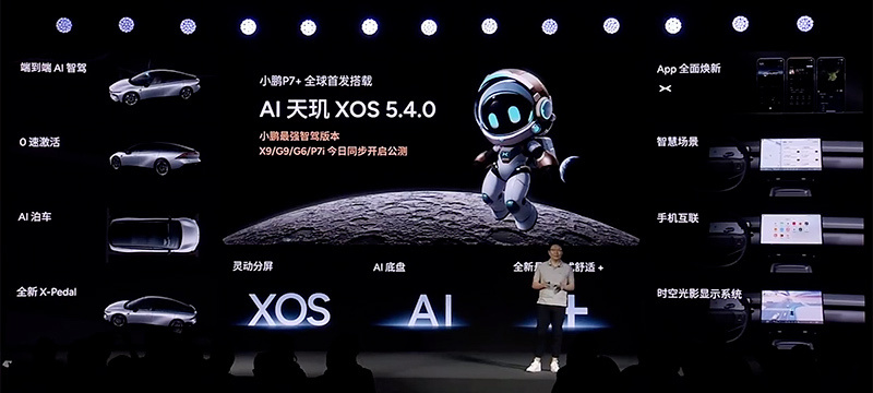 小鹏发布AI天玑XOS 5.4.0，P7+标配高阶智驾，不选装、不订阅、不付费_腾讯新闻
