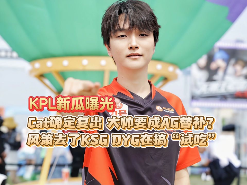Cat夏季赛确定复出，大帅要成AG替补？KPL新瓜曝光：风箫去了KSG_腾讯新闻
