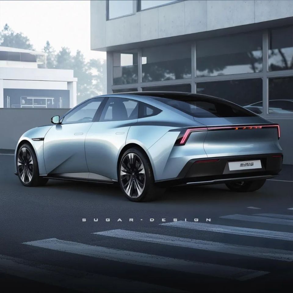 很赛博！小鹏P7 Ultra最新渲染图发布，网友：这也太科幻了！_腾讯新闻