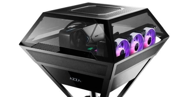 AZZA 推出钻石造型“卧式”机箱 DIAMOND，支持 ATX 主板_腾讯新闻