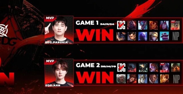 赛后战报丨2025LPL第三赛段组内赛EDG 2:0 NIP_腾讯新闻