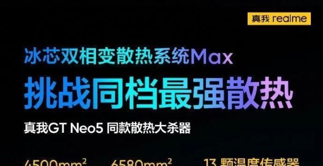 配备旗舰冰芯双相变散热系统Max 真我GT Neo5SE打造电竞五星准则_腾讯新闻