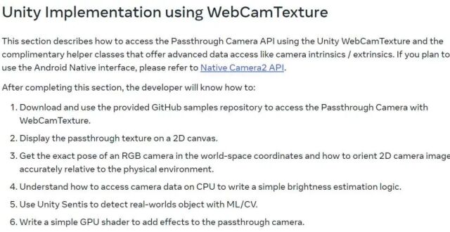 Meta现已提供用于访问透视摄像头的Passthrough Camera API_腾讯新闻