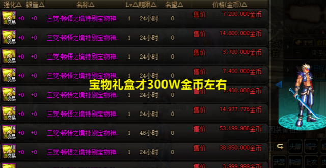 DNF：宝物礼盒跌至300W！1.12开服后，新春礼包5大道具物价创历史新低_腾讯新闻