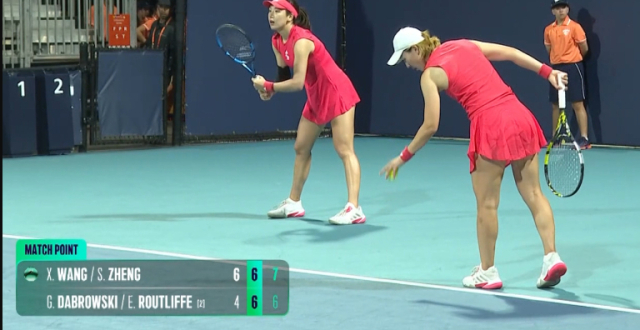 大冷门！中国金花组合2-0挑落2号种子，晋级WTA1000赛双打次轮_腾讯新闻