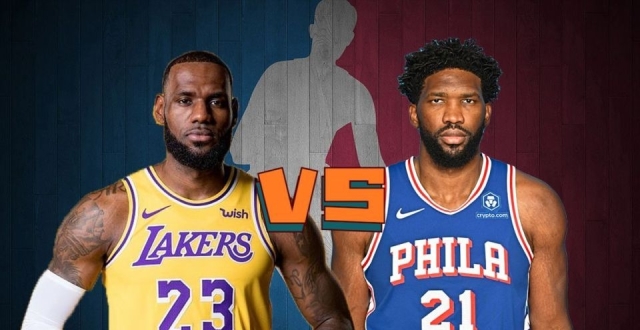 NBA湖人VS费城76人，詹姆斯+浓眉哥PK恩比德，CCTV5无直播_腾讯新闻