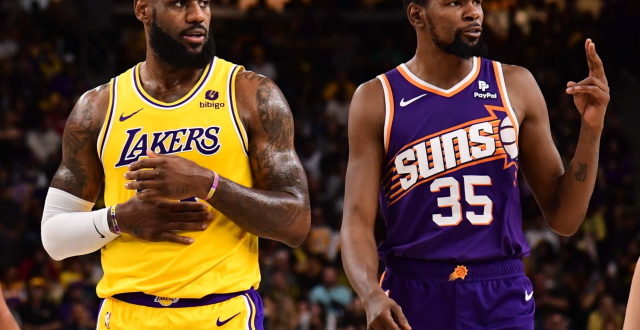 CCTV5等5大平台直播NBA湖人VS太阳，詹姆斯+浓眉哥PK杜兰特_腾讯新闻