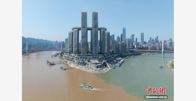 重庆朝天门两江交汇再现 鸳鸯锅 景观 腾讯新闻